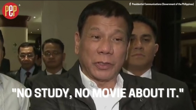 Film org responds to President Duterte's claim that there is no movie ...