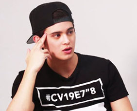 James Reid has something to say about haters and it involves a peach ...
